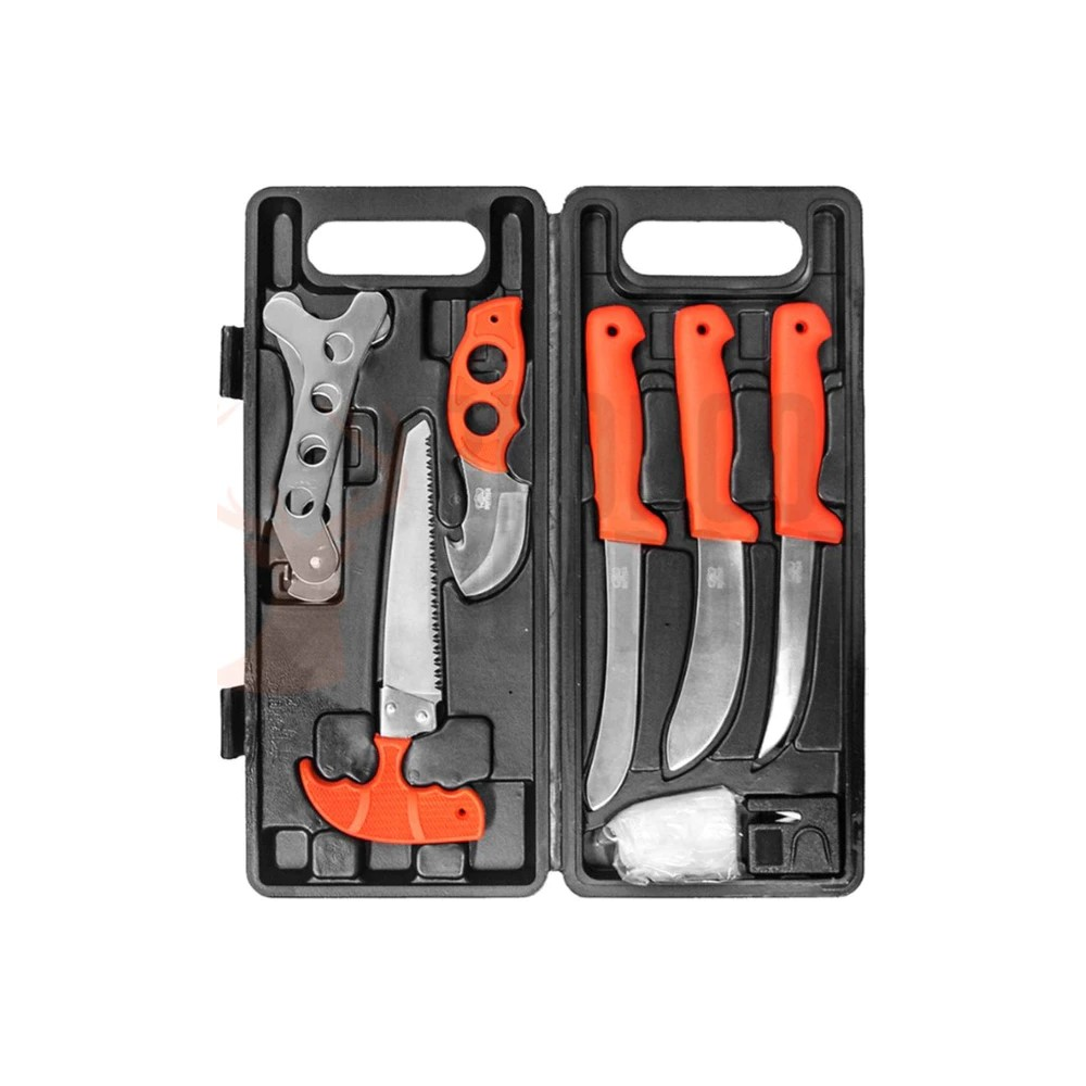 Buffalo River 7 Piece Slaughter set in carry case - Hunting-Knives and ...