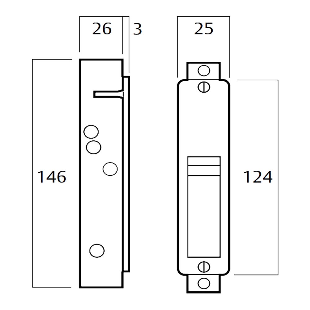 LATCHING STRIKE FAB - Locksmithing -Lock Accessories : King & Henry