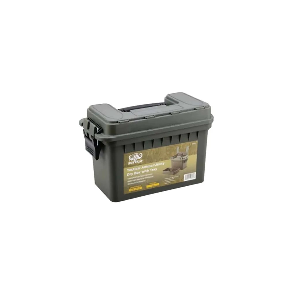 GREEN UTILITY DRY STORAGE BOX WITH TOOL TRAY - BUFFALO RIVER - Hunting ...